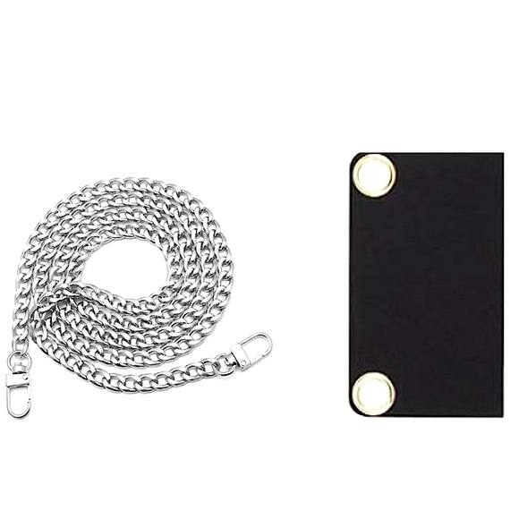 Accessories | New Set 1 Unbranded Silver Tone Chain Strap 1 Purse ...